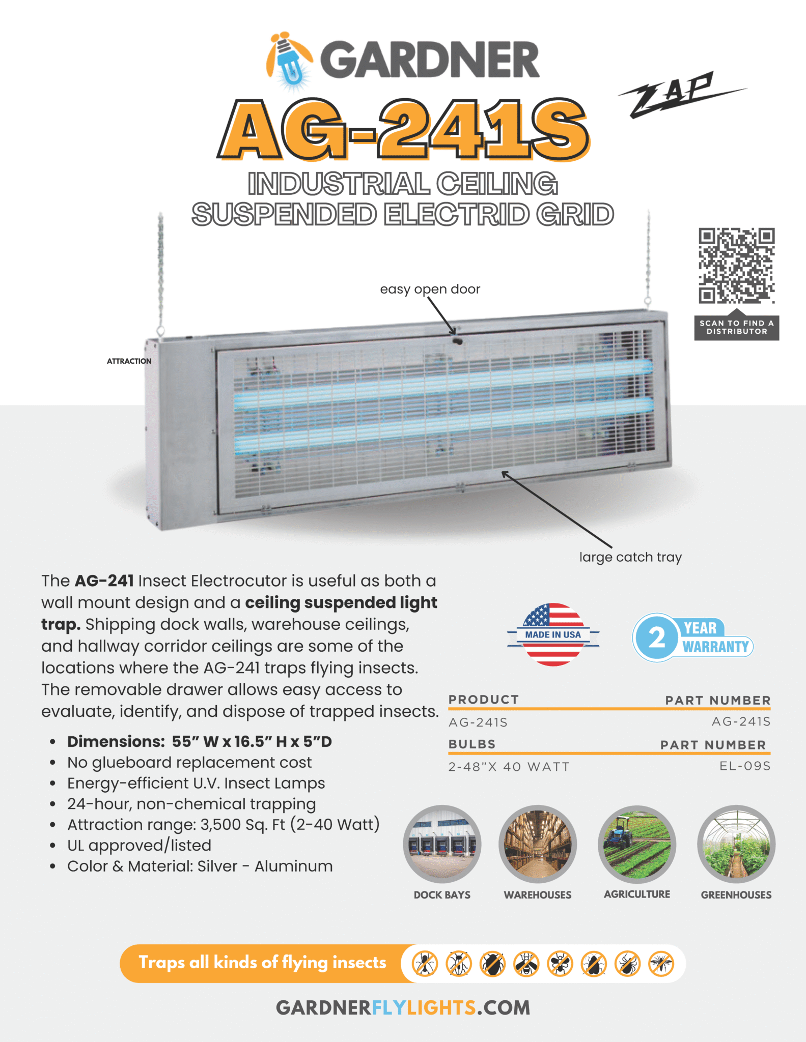 Insect Light Traps - Fly Control for Homes & Businesses | Gardner